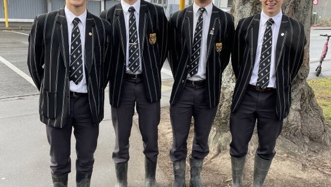 Gumboot day a hit with the boys - Christ's College